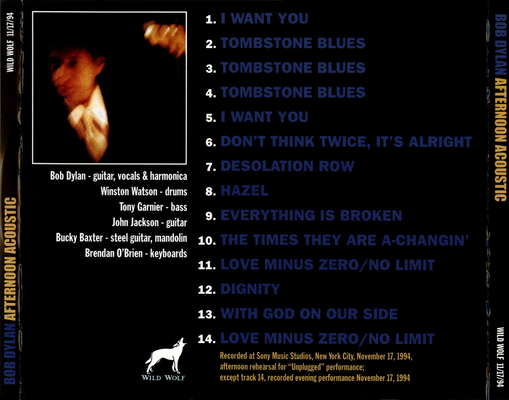 Bootleg CD artwork "A"